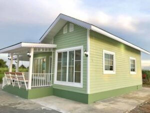 15 ไอเดีย แบบบ้านสีเขียว สวยงามเพิ่มความเหนี่ยวทรัพย์ - BaanAZ