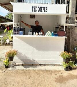 ไอเดีย ซุ้มกาแฟมินิมอล สำหรับร้านคาเฟ่เล็กๆ สาย Cool - BaanAZ
